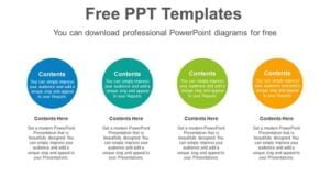 Download Circle Text Box Agenda PPT Template