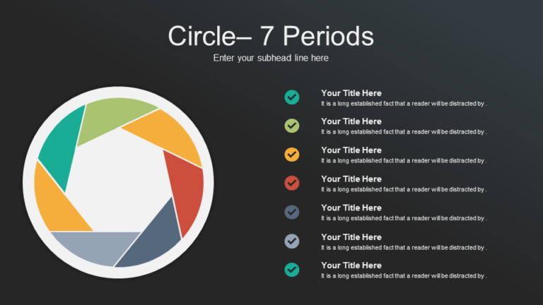 Download Editable Simple Circle 7 Periods PPT Template